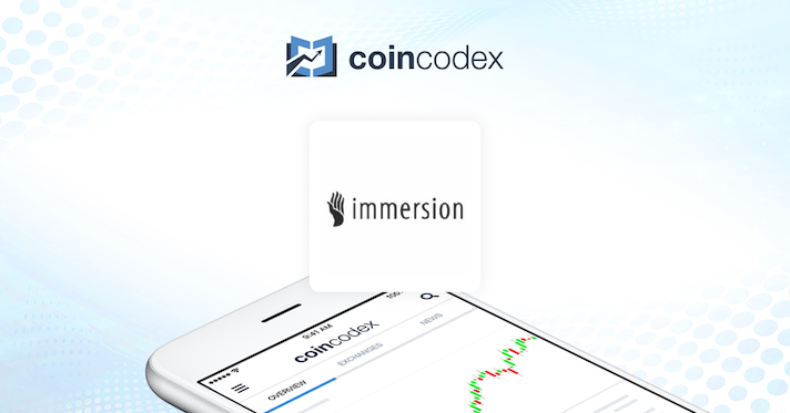 Immersion Stock Price Today, IMMR Stock Price Chart | CoinCodex
